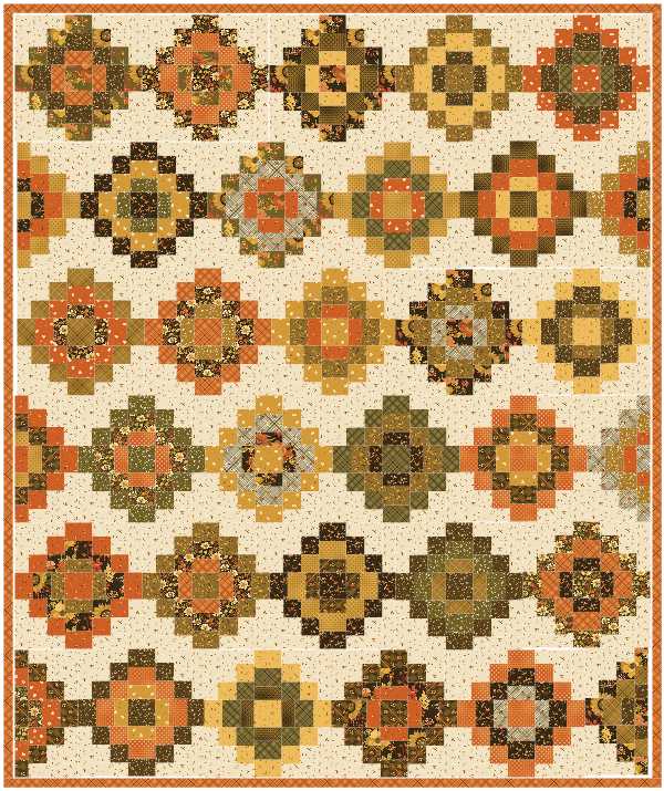 Echo Quilt Kit – 70" x 84" – Bountiful Collection by Sandy Gervais (Pr ...